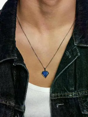 Mateo Pentagon Lapis Lazuli Pendant Necklace