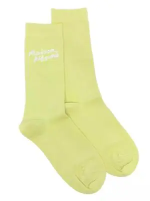Maison Kitsuné Handwriting Socks - Green