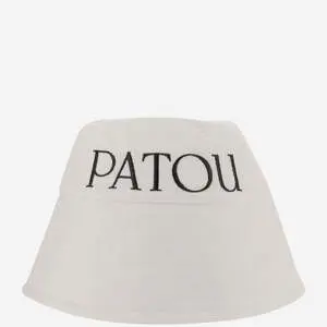 Patou Cotton Bucket Hat - White