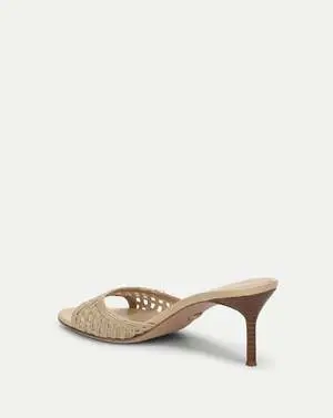 Veronica Beard Tia Raffia Sandals - Natural