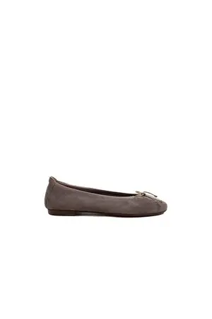 MENINA STEP Suede Ballet Flats - Gray