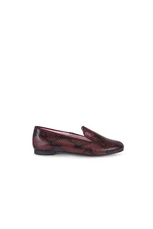 MENINA STEP Snake Loafer - Burgundy