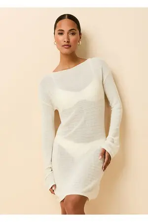 Solid & Striped Nicki Dress Brule White