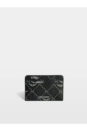 Zadig&Voltaire Zv Pass Monogram Card Holder - Black