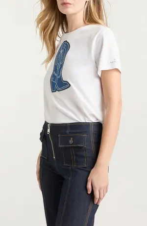 Cinq À Sept Denim Boot T-shirt