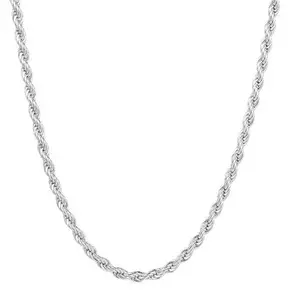 DONATELLO GIAN Sterling Twisted Chain Necklace - Silver