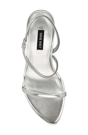 Nine West Carolyn Slingback Sandal - Silver