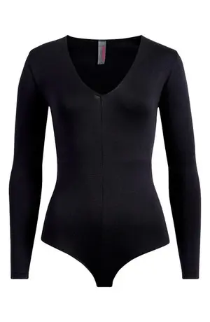 Commando Prima Long Sleeve Bodysuit - Black