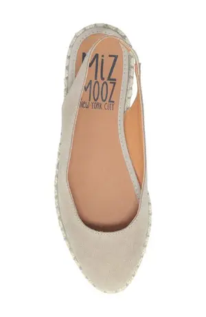 Miz Mooz Kiara Espadrille Slingback Flats - Tan