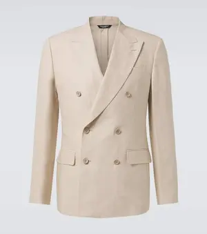 Dolce & Gabbana Double-breasted Linen Blazer