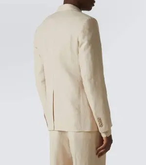 Dolce & Gabbana Double-breasted Linen Blazer