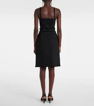 Dolce & Gabbana Dg Wool-blend Tweed Midi Skirt