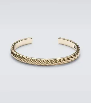 David Yurman Sculpted Cable Cuff Bracelet - Gold