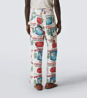 BODE Enrichment Knolly Brook Printed Cotton Pants