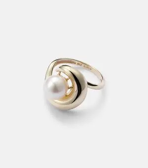Mateo 14kt Yellow Ring With Freshwater Pearl - Gold