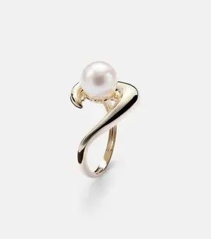 Mateo Pearl Curl 14kt Yellow Ring