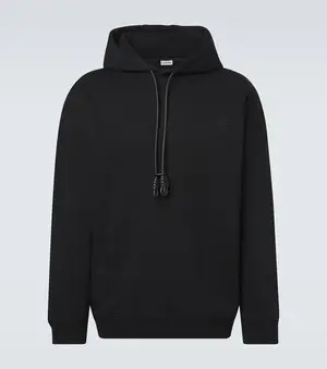 Loewe Anagram Cotton Jersey Hoodie - Black