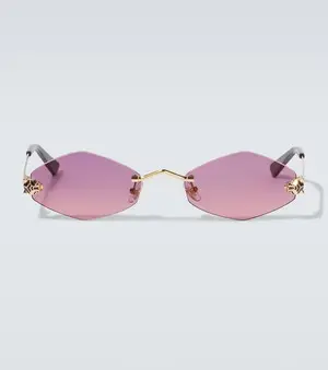 CARTIER Rectangular Sunglasses - Gold