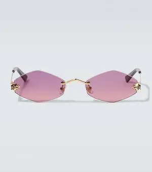 Cartier Rectangular Sunglasses - Gold