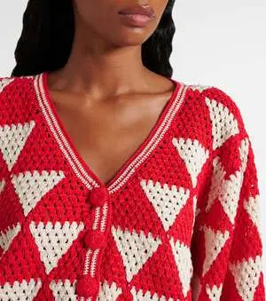 Anna Kosturova Maija Crochet Cotton Cardigan