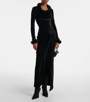 Balenciaga Jersey Wrap Skirt
