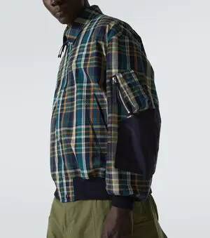 Comme Des Garçons Homme Checked Cotton And Linen Blouson