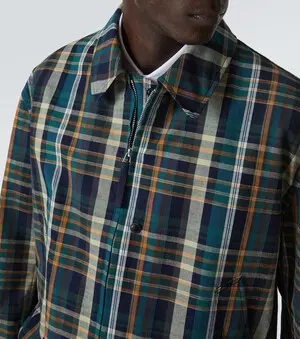 Comme Des Garçons Homme Checked Cotton And Linen Blouson