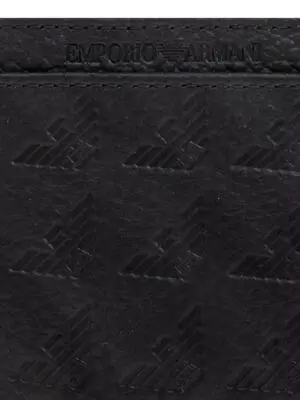 Emporio Armani Eagle-embossed Leather Card Holder