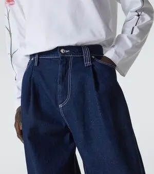 Simone Rocha Embellished Wide-leg Jeans - Blue