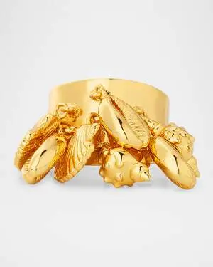 Nest Jewelry Shell Charm Ring - Gold