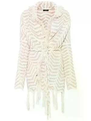 Alanui Shady Beach Cardigan Coat - Neutrals