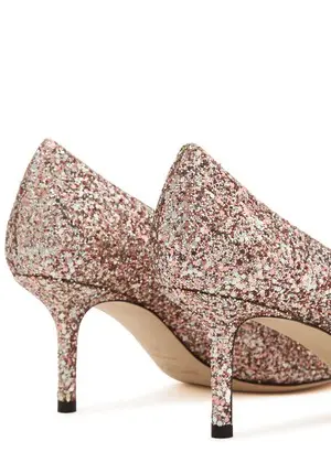 JIMMY CHOO Love 65 Glittered Pumps