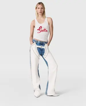Stella McCartney Embellished Straight-leg Jeans