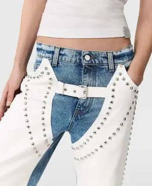 Stella McCartney Embellished Straight-leg Jeans