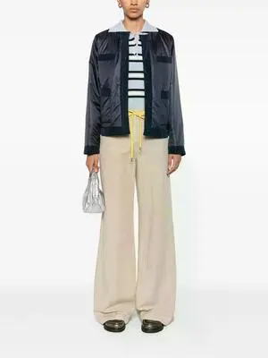 Aspesi Striped Wide-leg Trousers
