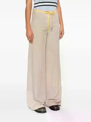 Aspesi Striped Wide-leg Trousers