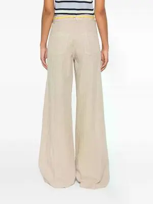 Aspesi Striped Wide-leg Trousers