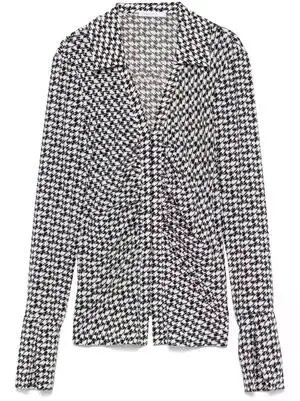 Patrizia Pepe Houndstooth Blouse