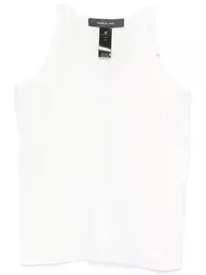 Federica Tosi V-neck Tank - White
