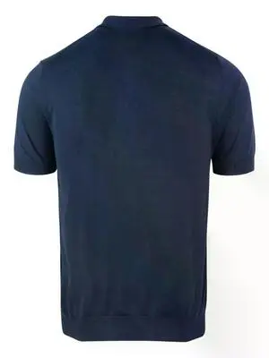 PAOLO PECORA Fine-knit Polo Shirt - Blue