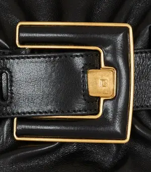 Balmain Small Leather Anthem Shoulder Bag - Black