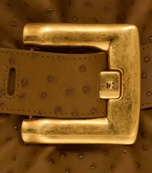 Balmain Medium Anthem Leather Shoulder Bag - Brown