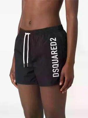 Dsquared2 Logo-print Swim Shorts - Black