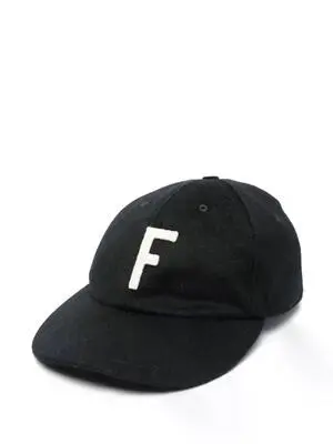 Fear Of God Logo-patch Baseball Cap - Black