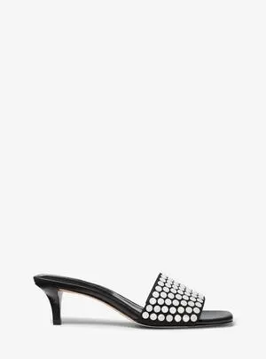 Michael Kors Merriam Studded Kitten Heel Sandal