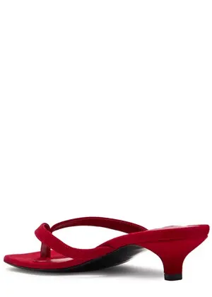 TOTEME 40 Suede Thong Sandals
