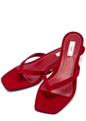 TOTEME 40 Suede Thong Sandals