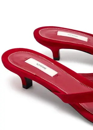 TOTEME 40 Suede Thong Sandals