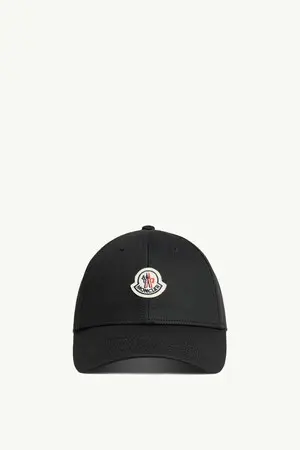 Moncler Gabardine Baseball Cap - Black