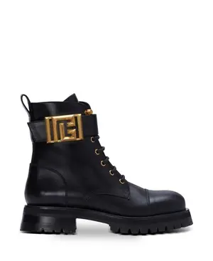 Balmain Charlie Leather Ranger Boots